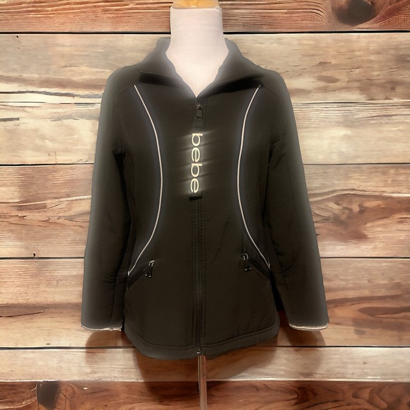 bebe | Jackets & Coats | Bebe Sport Full Zip Front Jacket Wlarge Bebe ...